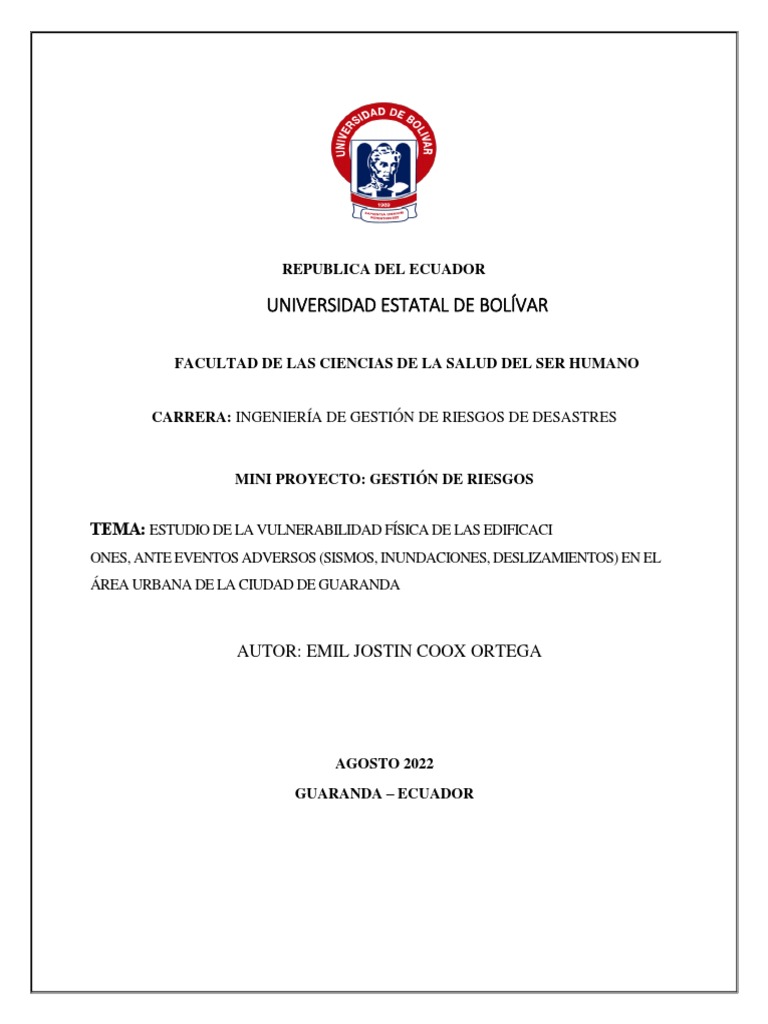 Mini Proyecto (Fundamentos) | PDF | Tsunami | Temblores