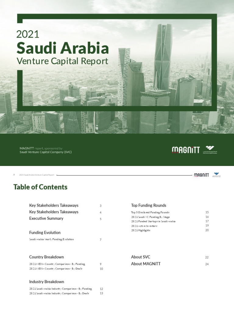 2021 Saudi Arabia Venture Capital Report 2021 | PDF | Corporate Finance ...