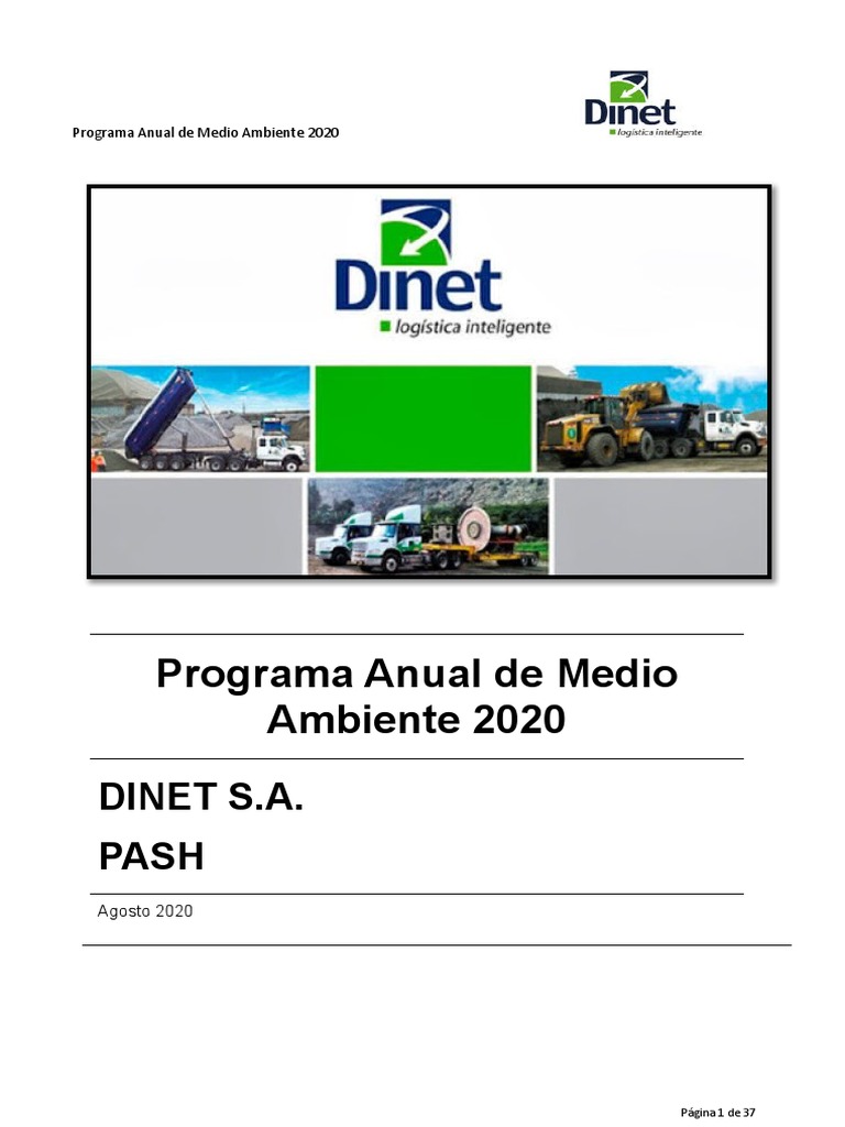 Plan Anual de Medio Ambiente | PDF | Entorno natural | Seguridad y salud ocupacional