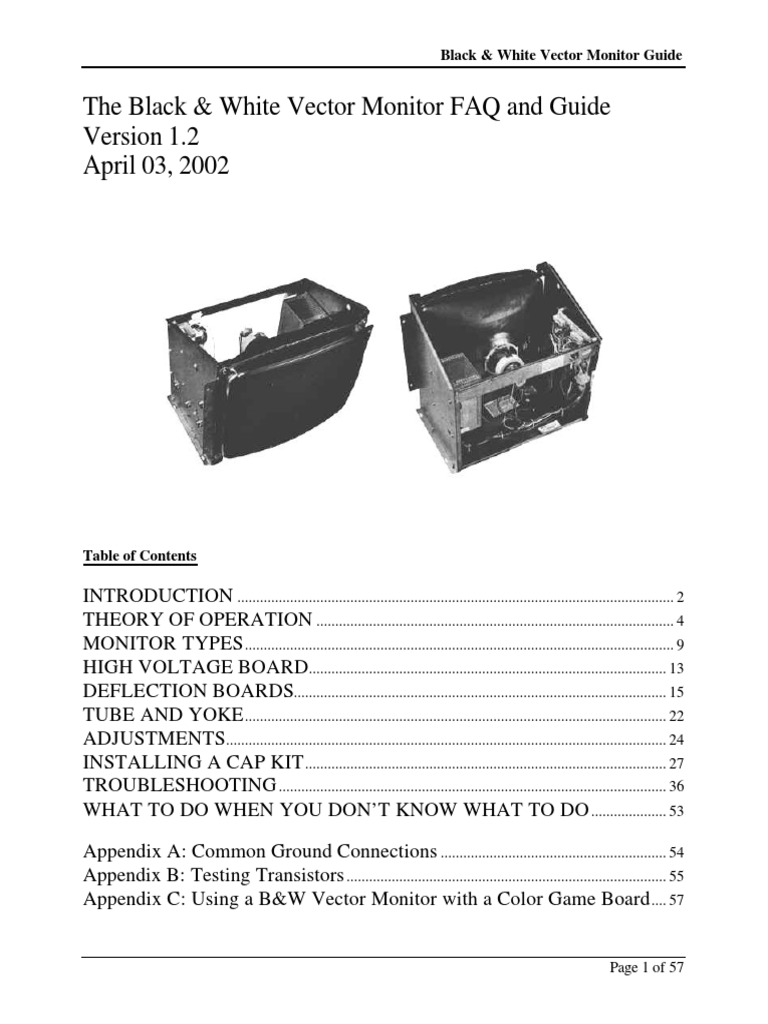 BW Vector Monitor Faq | PDF | Amplifier | Rectifier