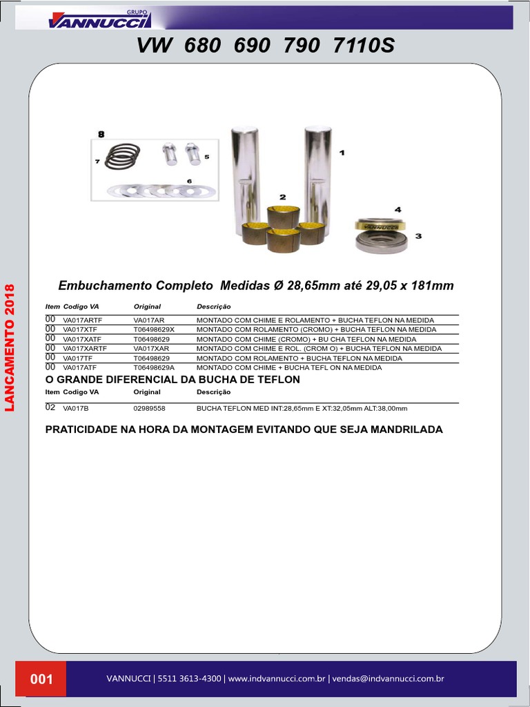 Catalogo EMBUCHAMENTO VANNUCCI | PDF
