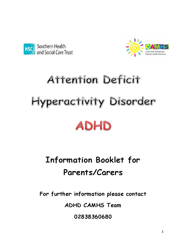 ADHD Booklet PDF May 2020 | PDF | Attention Deficit Hyperactivity ...