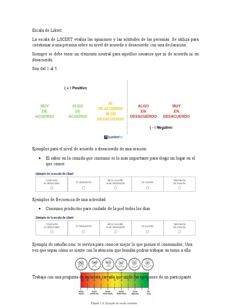 Escala De Likert Pdf