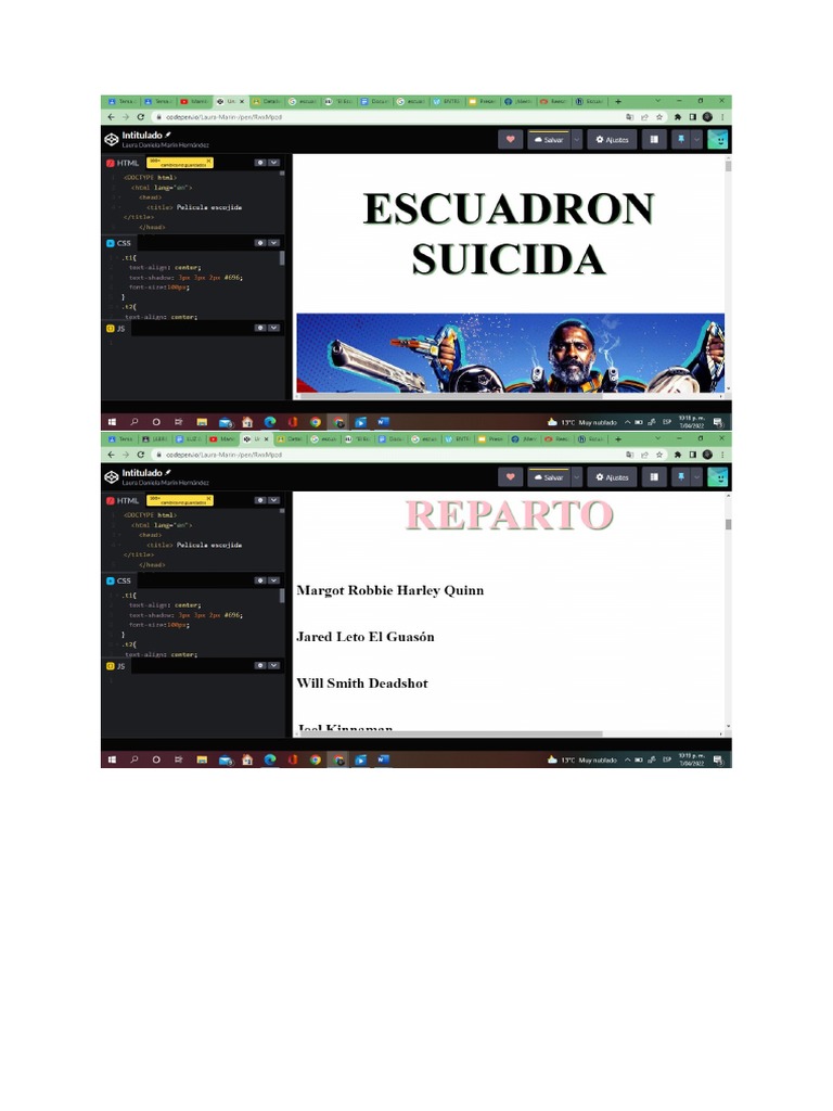 Laura Daniela Marin Hernandez - (Abril 7 - 22) Proyecto HTML y CSS y Java | PDF