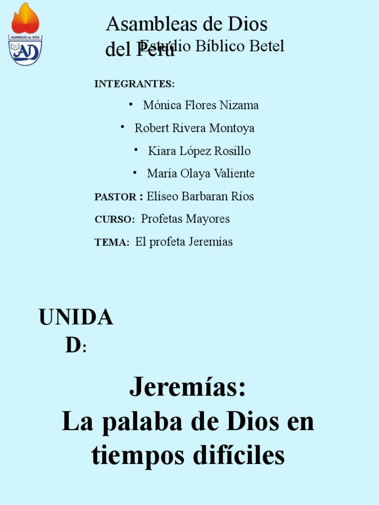 Estudio sobre el Profeta Jeremías | PDF | Pecado | Jeremías