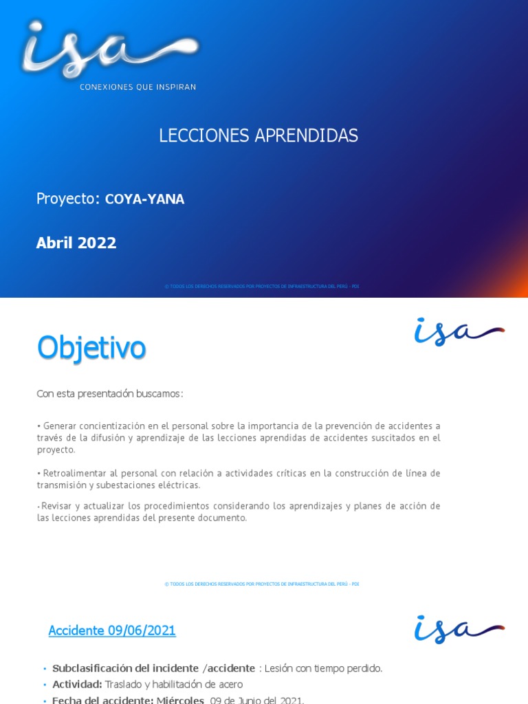 Lecciones Aprendidas Abril-22 Yanango | PDF | Mano | Perú