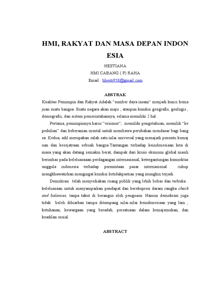 Jurnal LK II HMI | PDF