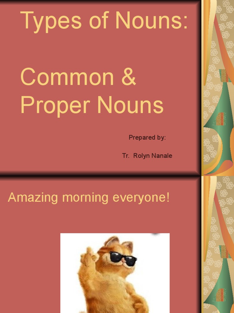 Grade 3-Proper and Common Nouns | PDF | Linguistic Typology | Grammar