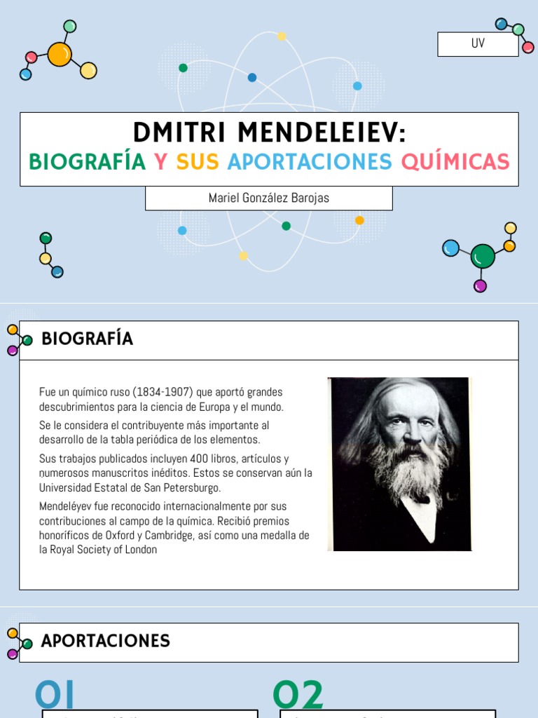 MENDELEIEV | PDF | Química Física | Química
