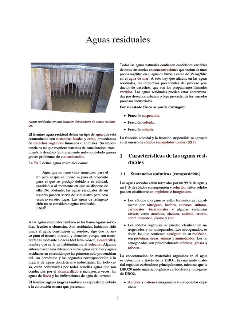 Aguas Residuales | PDF | Aguas residuales | Agua