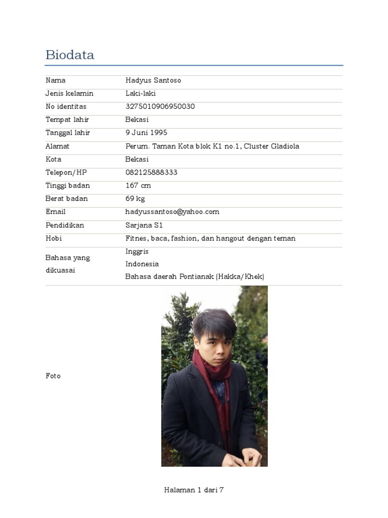 Biodata Casting | PDF