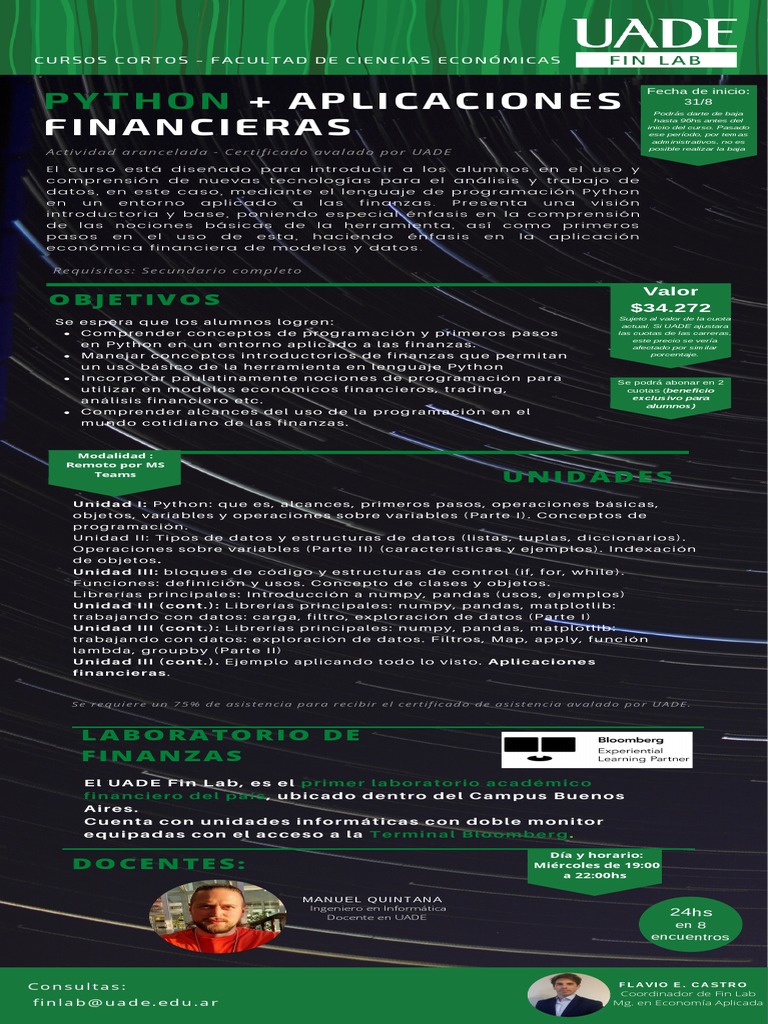FinLab Course Python Aplicaciones Financieras 1661560878 | PDF | Python (lenguaje de ...