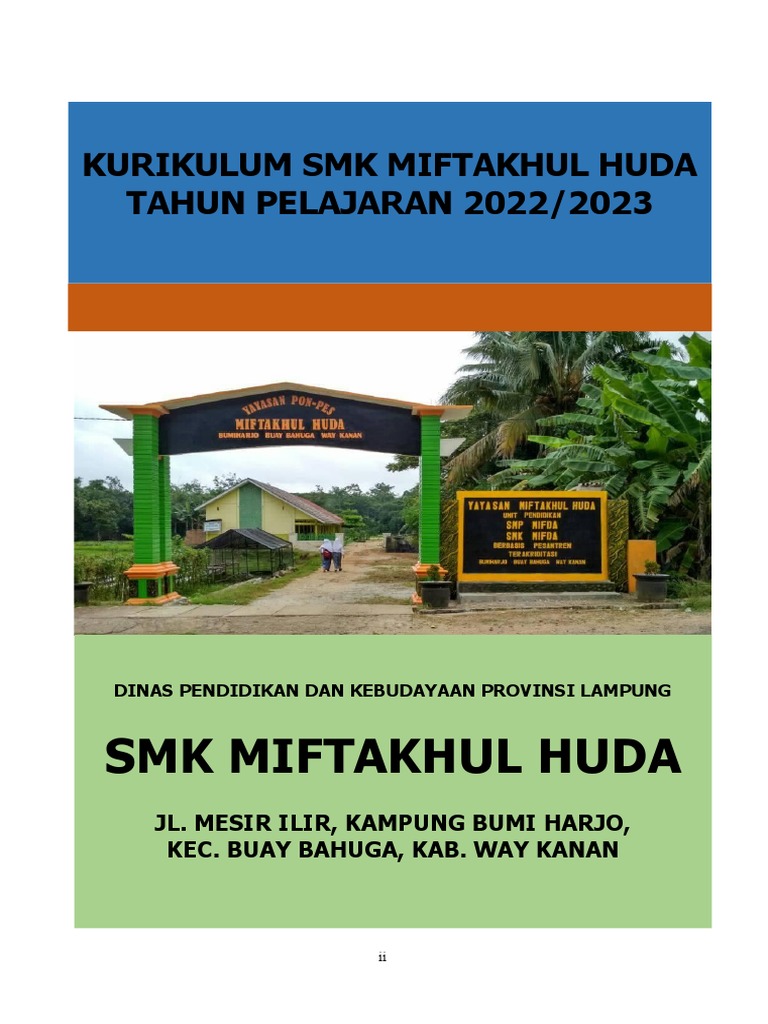 Dokumen 1 SMK Miftakhul Huda 2022 | PDF