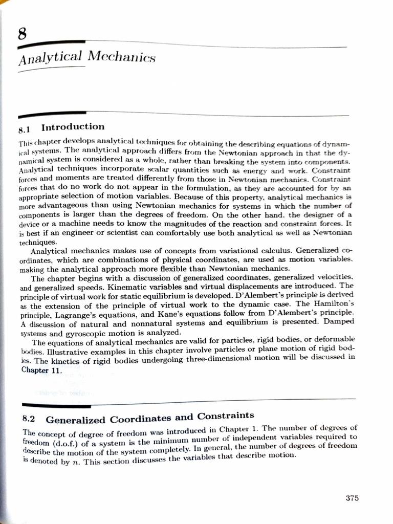 Analytical Mechanics: Generalized Coordinates | PDF | Velocity | Mechanics