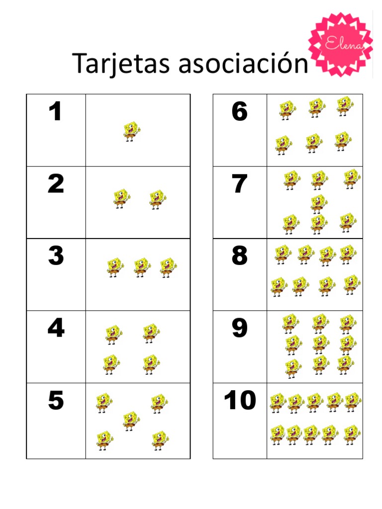 Fichas de Asociación Número Cantidad | PDF