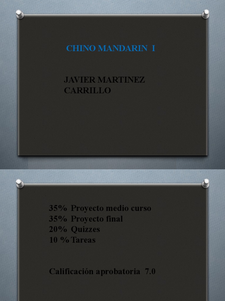 Introducción al Chino Mandarín | PDF