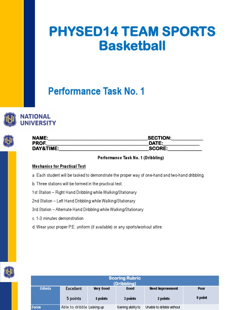 PETA No.1 Basketball | PDF | Team Sports | Games Of Physical Skill