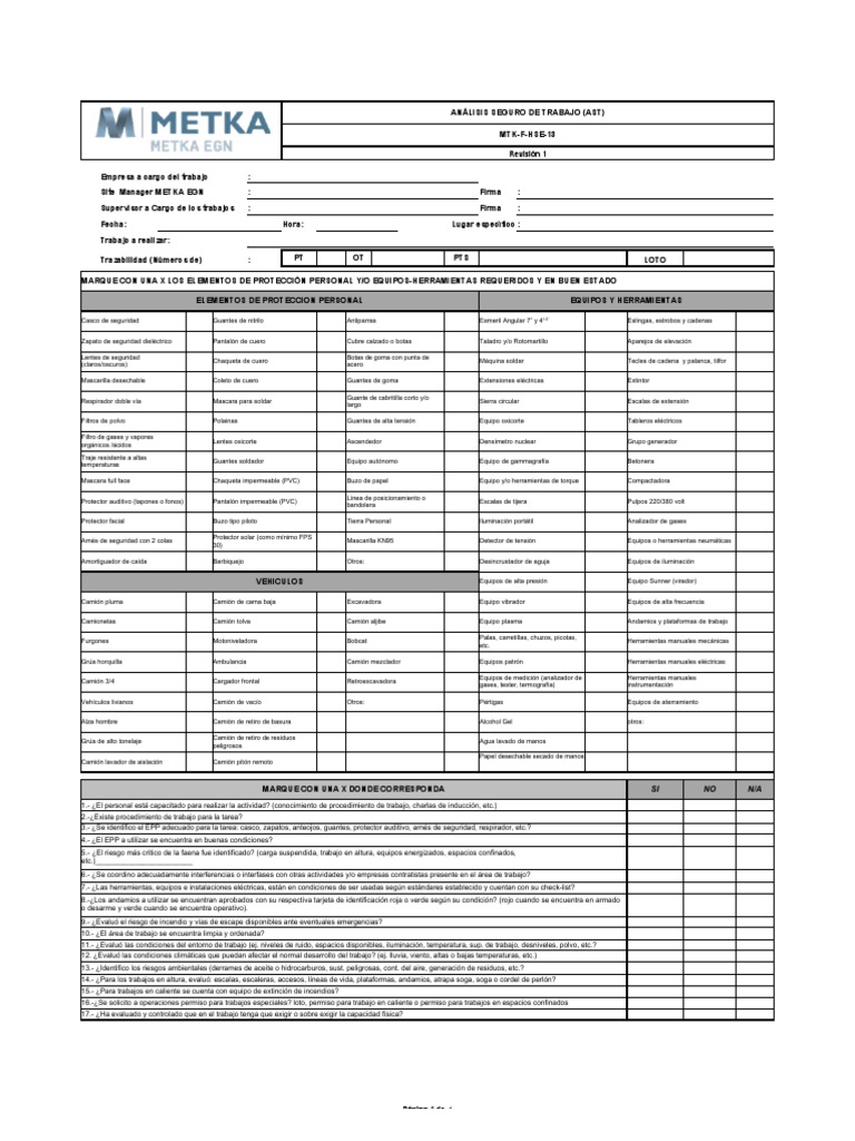 Revisión 1: SI NO N/A | PDF