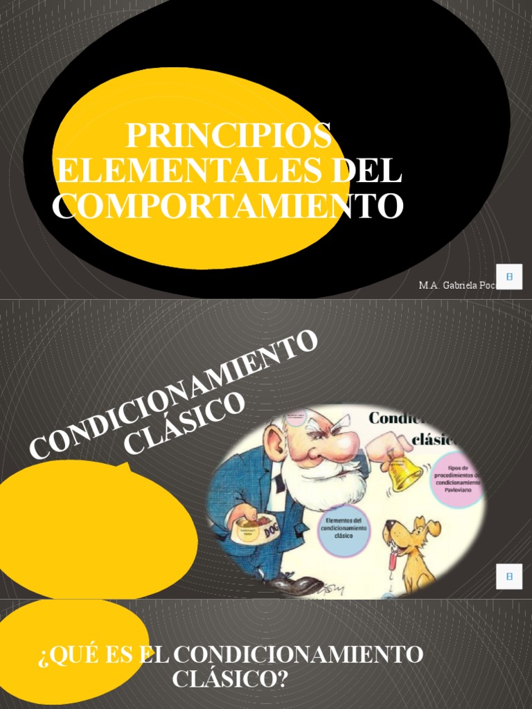 Semana 3 Principios Elementales Del Comportamiento | PDF | Comportamiento | Aprendizaje