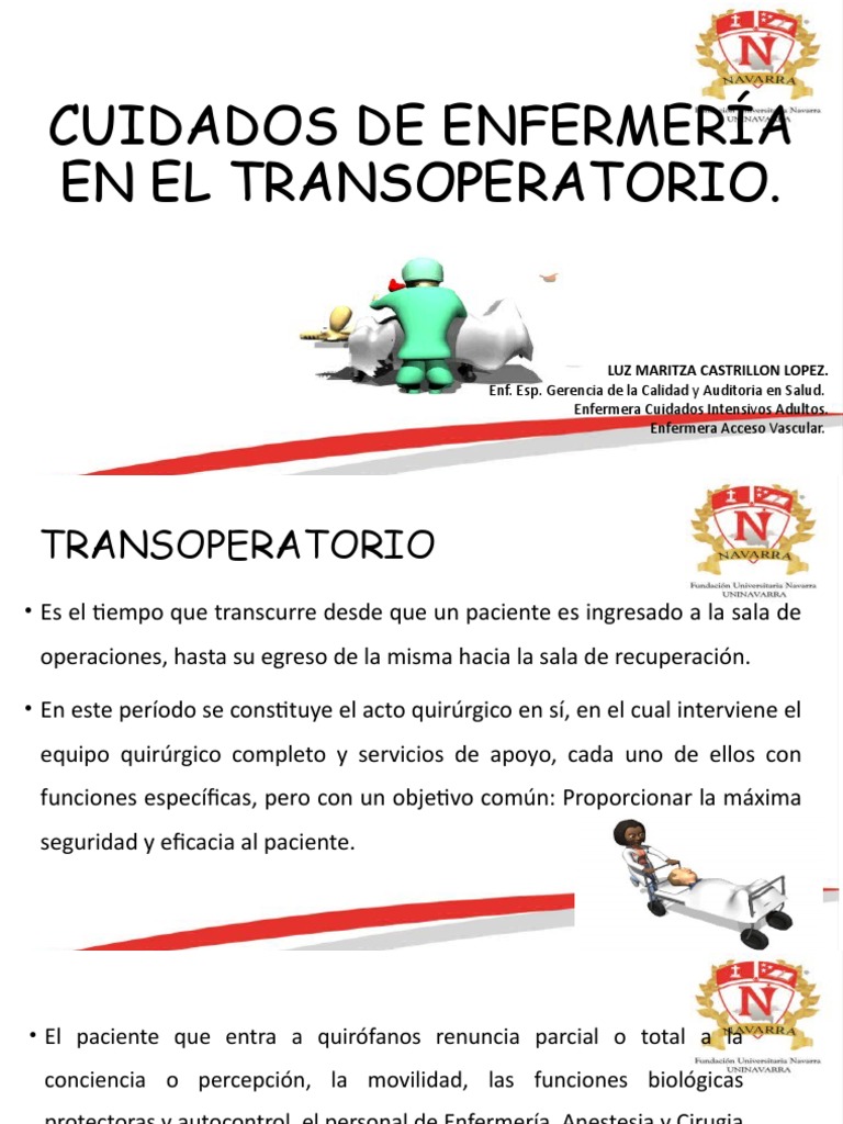 Cuidados de Enfermería en El Transoperatorio | PDF | Anestesia | Enfermería