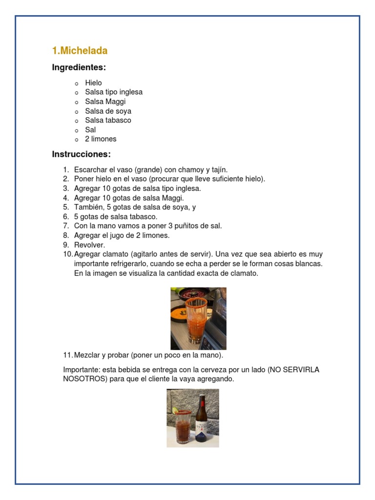 Recetas de Bebidas con Mezcal y Más | PDF | Bebidas alcohólicas ...
