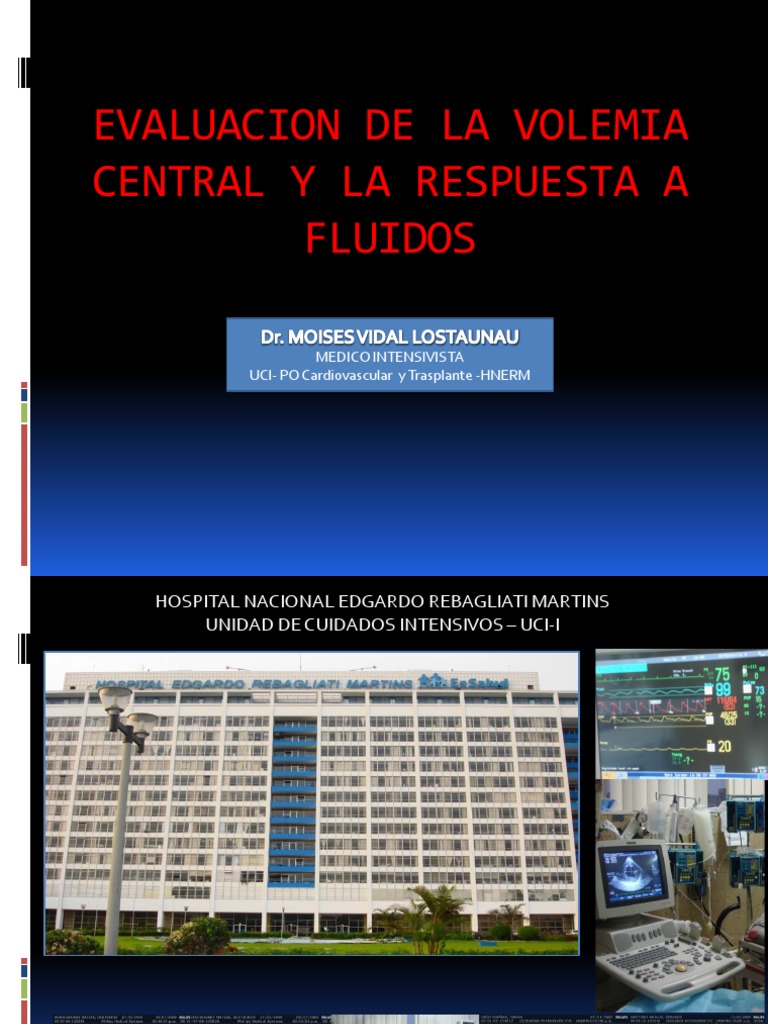 Evaluacion de La Volemia Central y Respuesta A Fluidos | PDF ...