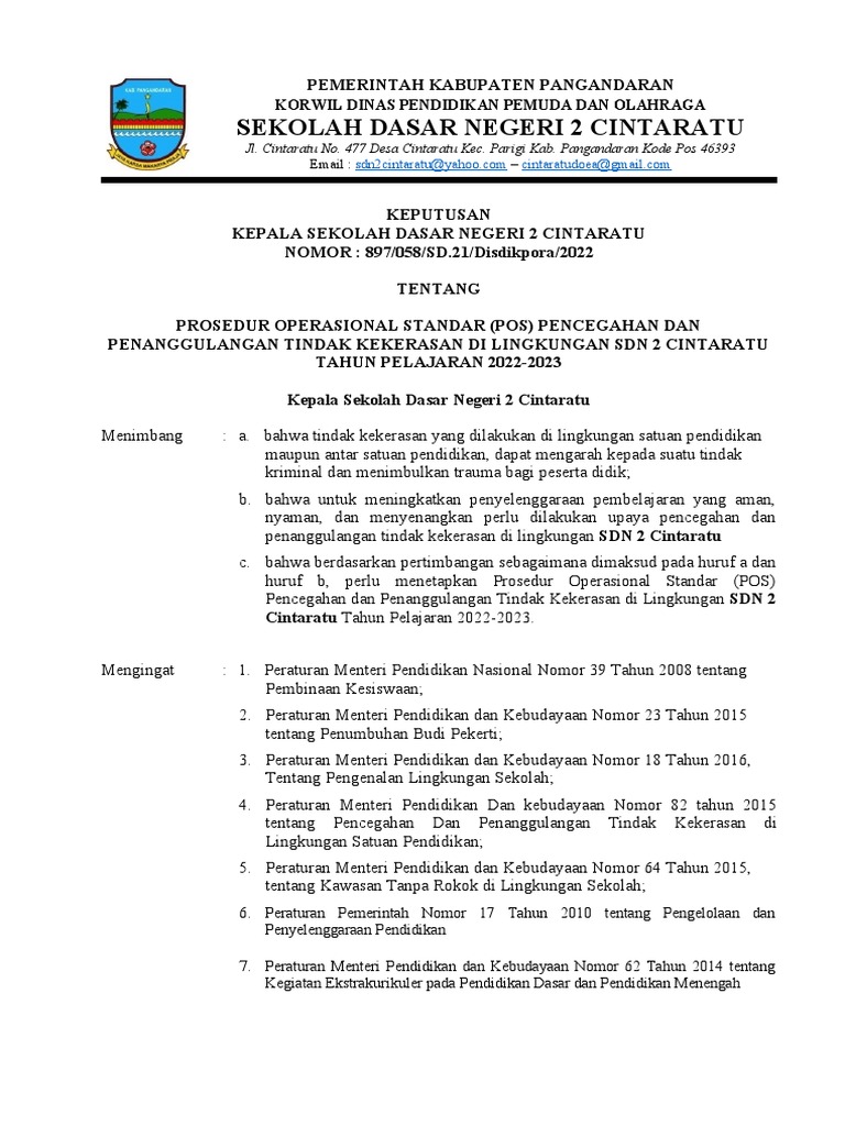 Sop Perundungan | PDF