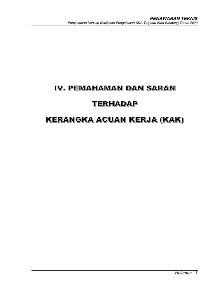Ustek Konsep Kebijakan SDA | PDF