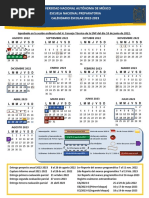 Calendario Ciclo Escolar Unisa 2022 2023 | PDF