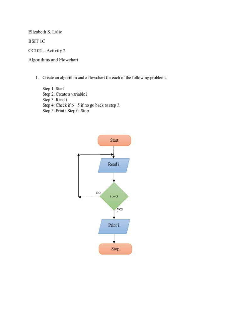 Elizabeth Lalic Algo Pdf Algorithms Mathematical Logic 