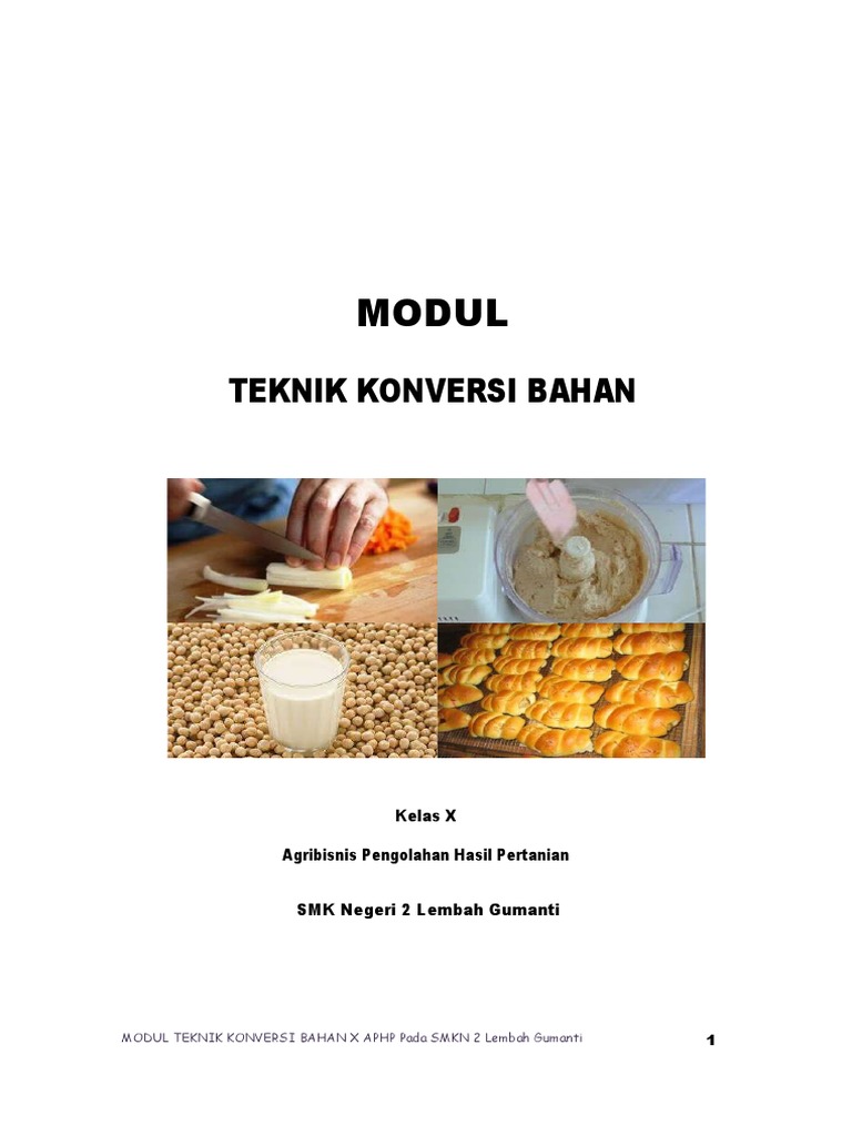 Modul Teknik Konversi Bahan | PDF | Bisnis | Seni