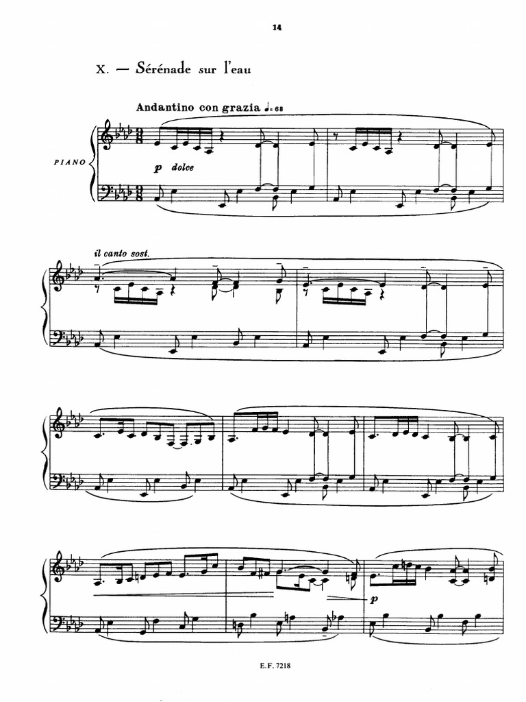 Ibert - Petite Suite en 15 Images-13-14 | PDF