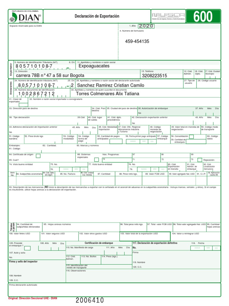 Formulario 600 2014 Unlocked | PDF | Arancel | aduana