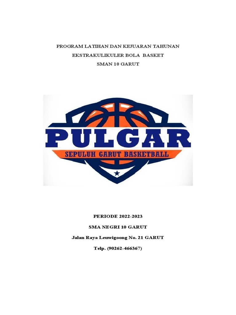 Program Latihan Dan Tahunan Basket | PDF