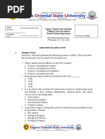 Environmental Science Mid-Term Exams | PDF | Ecology | Natural Environment