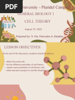 Cell Theory Timeline | PDF