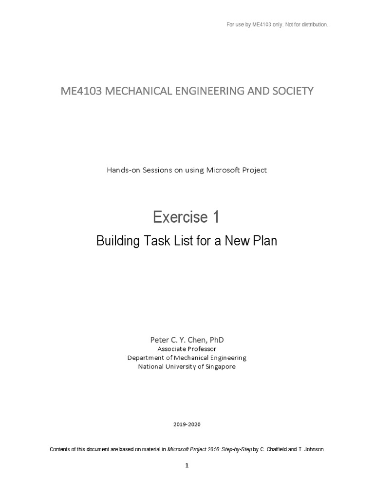 MSProject Exercise1 | PDF | Hyperlink | Software Engineering