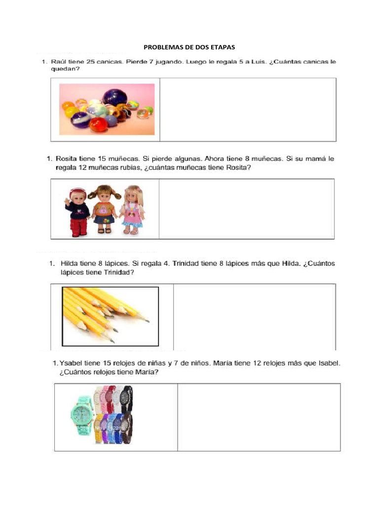 Problemas de Dos Etapas | PDF