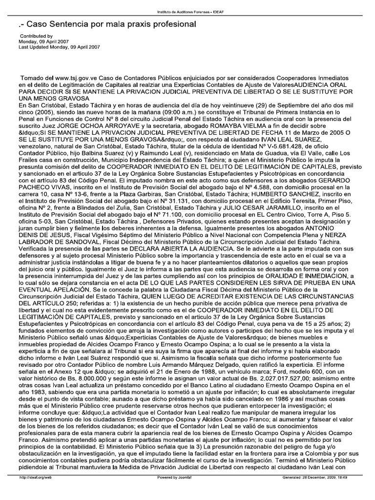 Sentencia Ivan Suarez | PDF