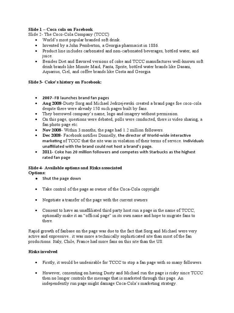 Coca Cola Script | PDF | The Coca Cola Company | Communication