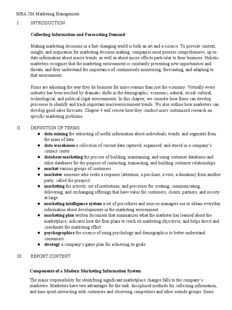 Marketing Information System | PDF | Marketing | Mass Media