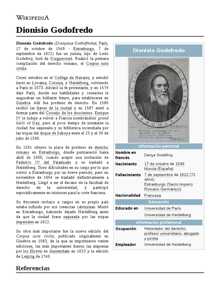 Dionisio Godofredo | PDF