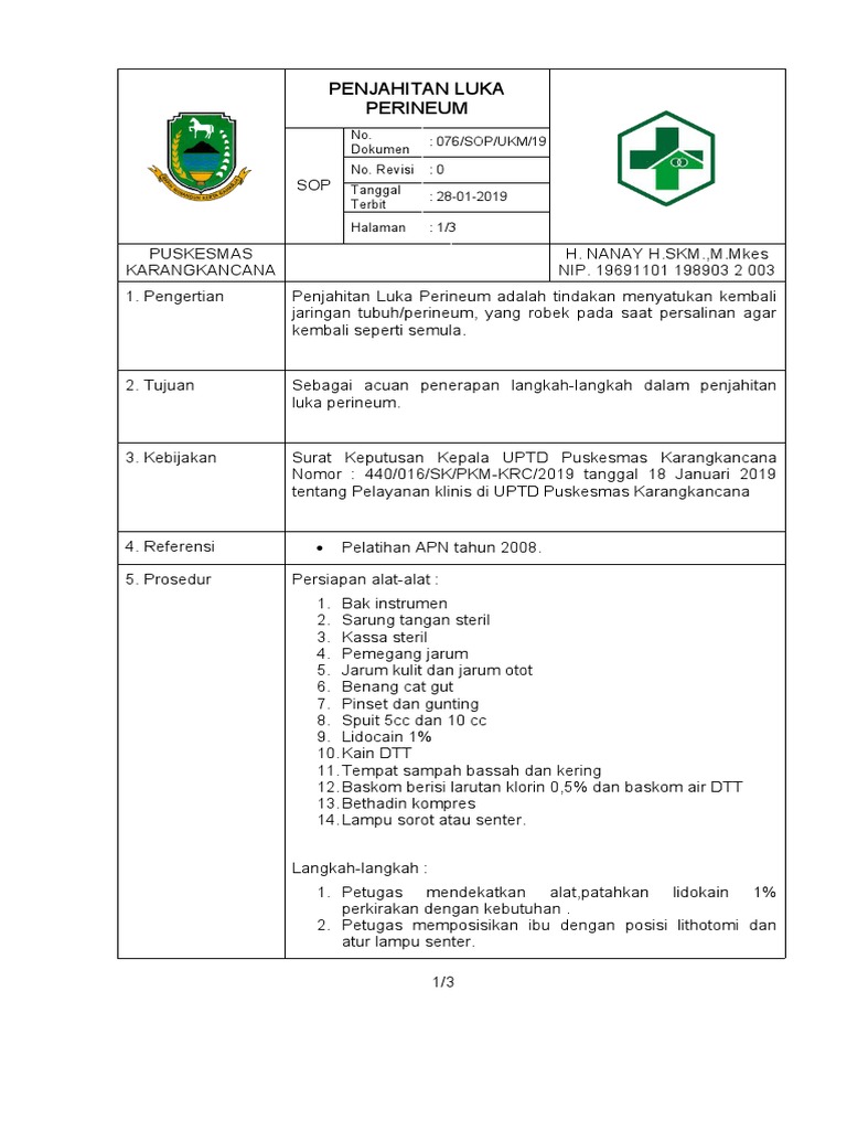 270 Penjahitan Luka Perineum | PDF