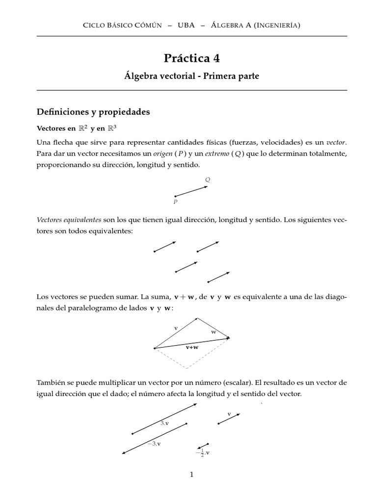Practica 4 | PDF | Vector Euclidiano | Geometria plana)