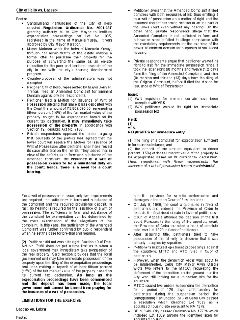 Upon Compliance With These Requirements, The Issuance of A Writ of ...