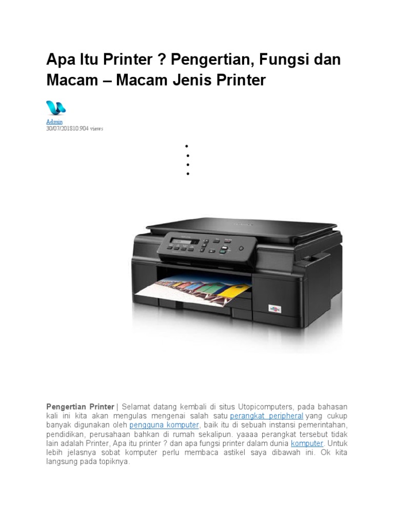 Apa Itu Printer | PDF
