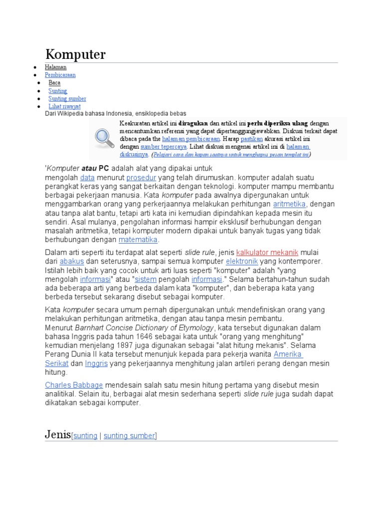 Definisi dan Fungsi Komputer Modern | PDF | Komputer | Teknologi & Rekayasa