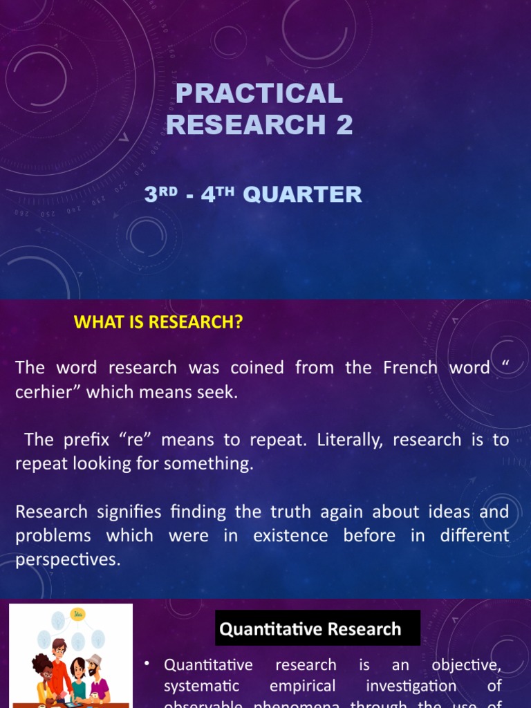 PR 2 4th Quarter | PDF | Quantitative Research | Statistics