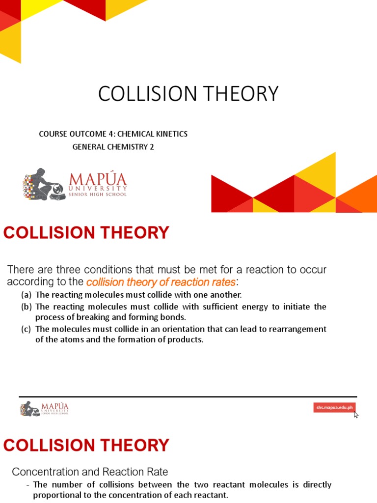 CHM02-CO4-Lesson 4 - COLLISION-THEORY | PDF | Reaction Rate ...