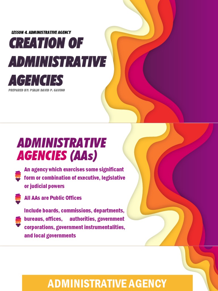 Creation of Administrative Agencies | PDF | American Government ...